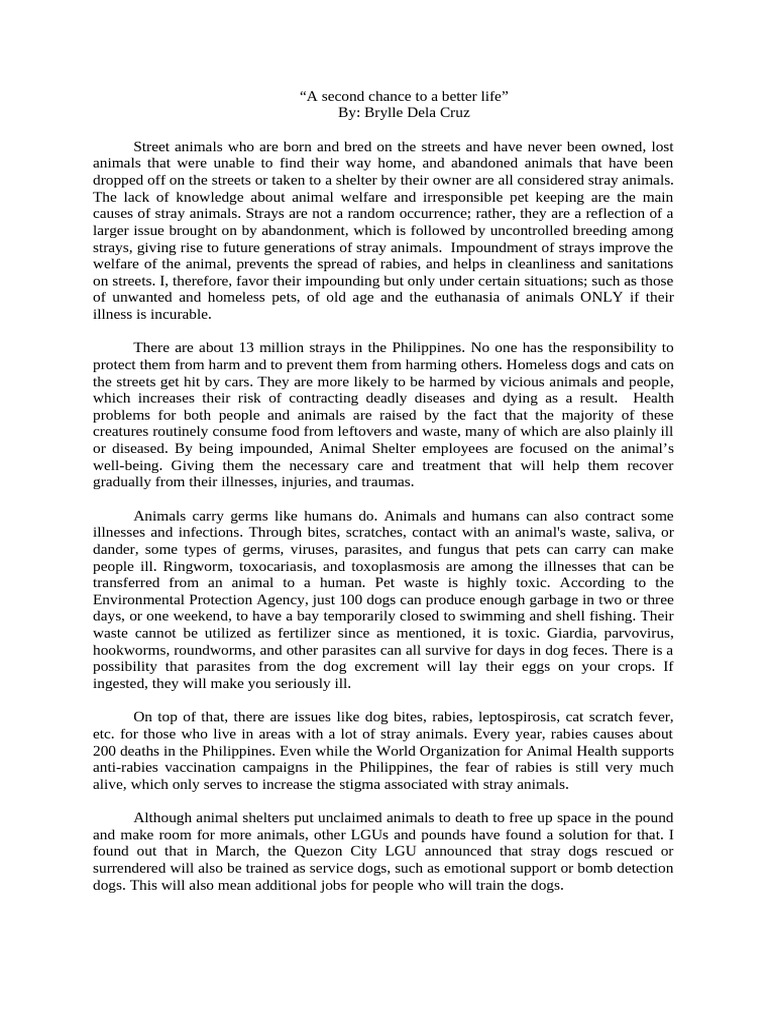 Love Essay | PDF | Animals And Humans