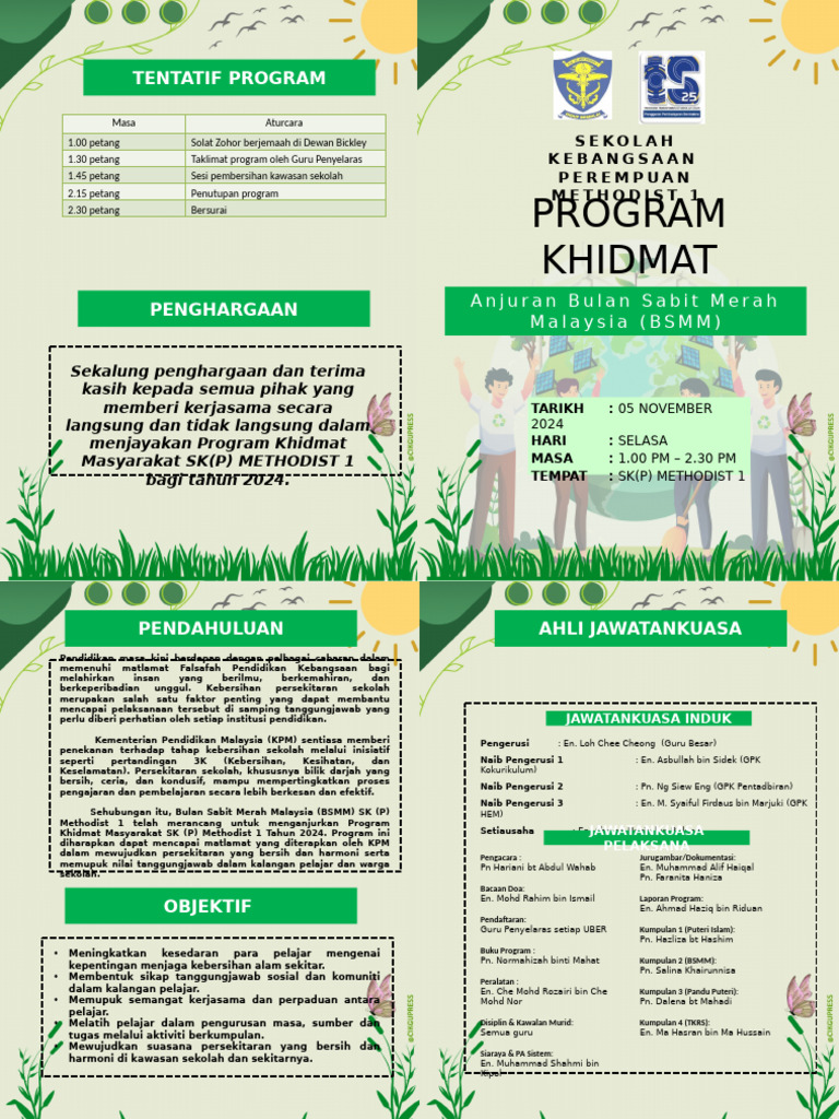 Buku Program Program Khidmat Masyarakat SKPM1 2024 | PDF