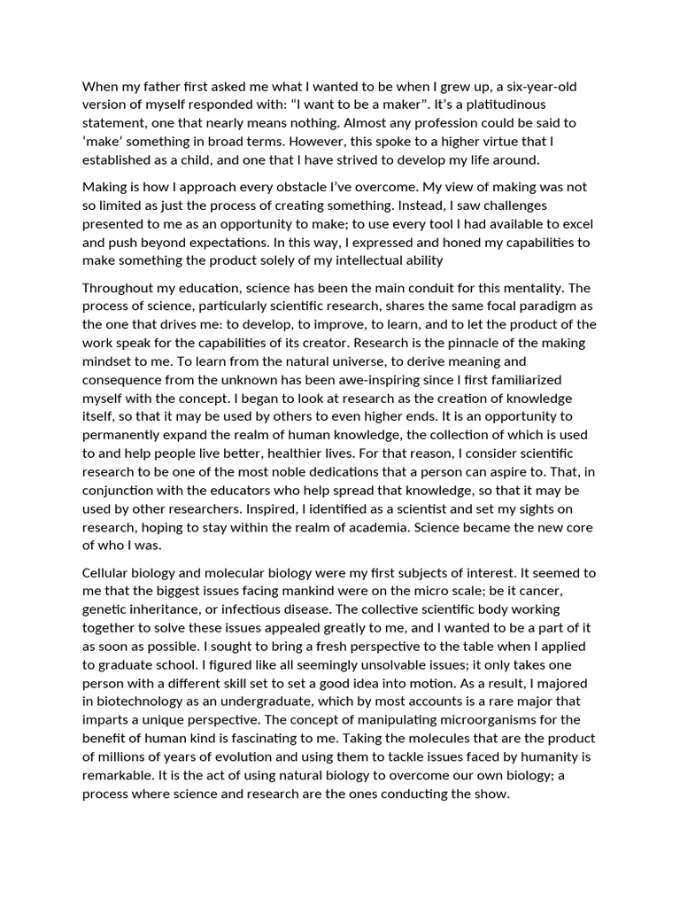 Research Based (Medical) SOP | PDF | Science | Knowledge