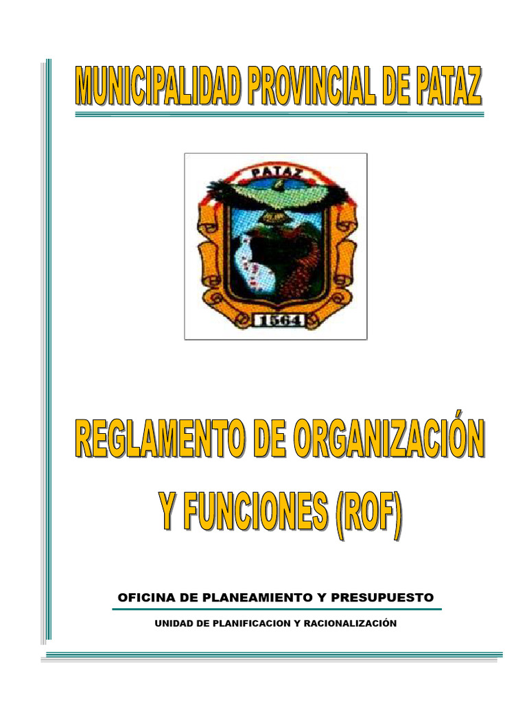 Rof MPP T | PDF | Gobierno local | Alcalde