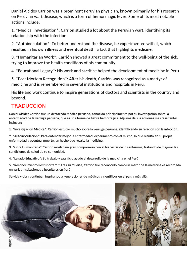 Daniel Alcides Carrión | PDF