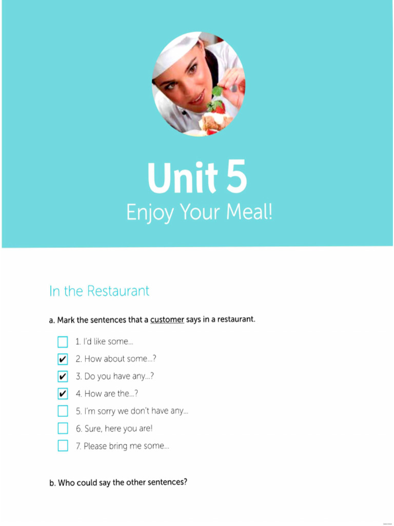 Basic 2 Workbook Unit 5 | PDF