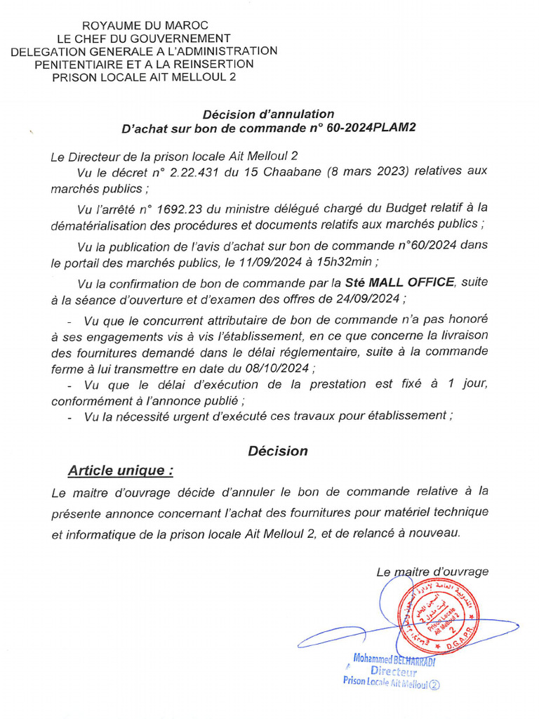 Décision D'annulation | PDF