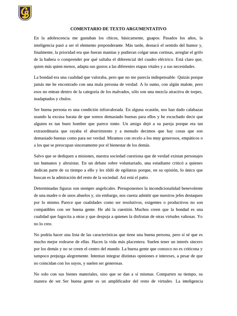 La Importancia de la Bondad en la Vida | PDF