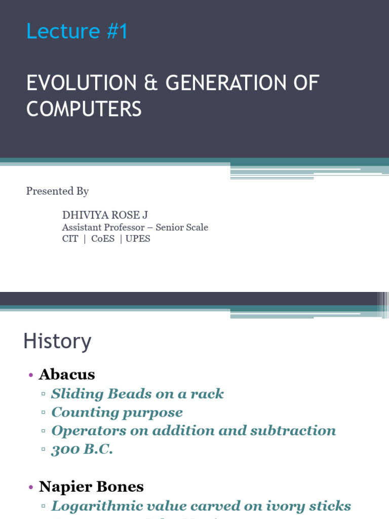 Lecture 1 | PDF | Integrated Circuit | Central Processing Unit