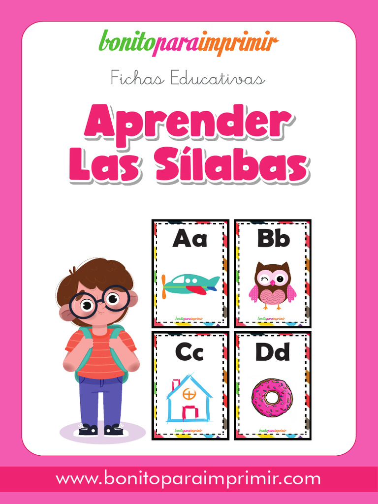 Fichas Educativas de Sílabas | PDF