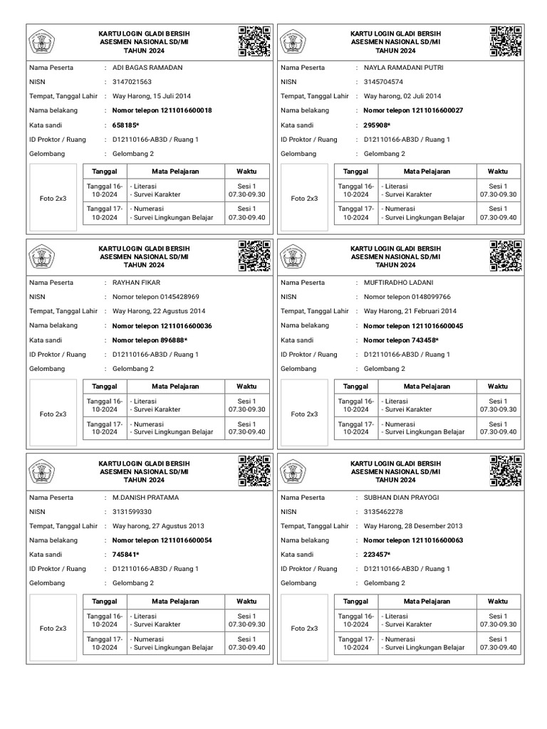 Asesmen Nasional - Tahun 2024 | PDF