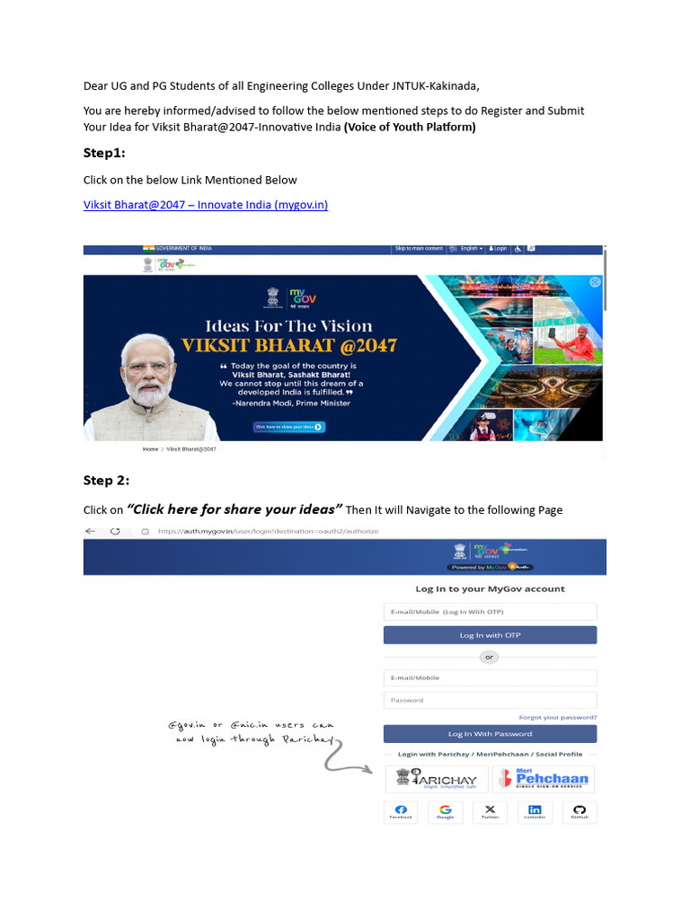 Viksit Bharath 2047-JNTUK, Kakinada | PDF | Computing