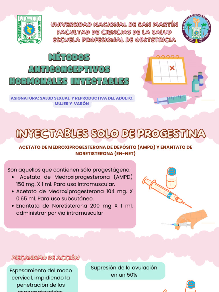 Metodos Anticonceptivos Hormonales Inyectables | PDF | Control de la ...
