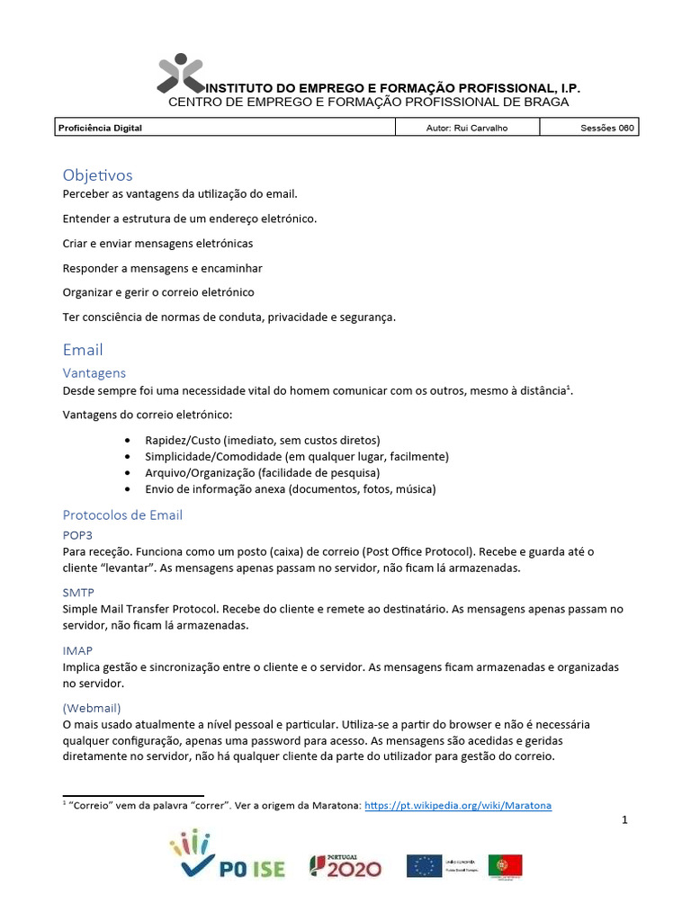 Guia Sessao 060 Internet Comunicacao | PDF | Gmail | Informática