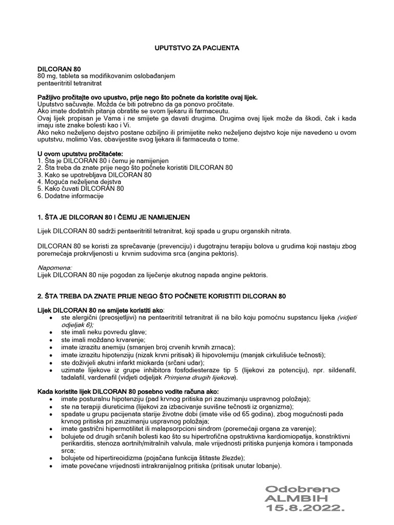 PIL Dilcoran 80 | PDF