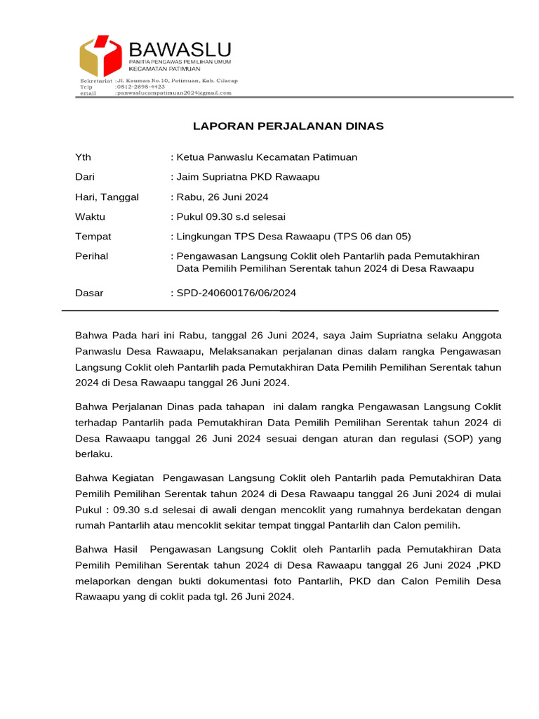 SPPD Jaim, 26 Juni 2024 | PDF