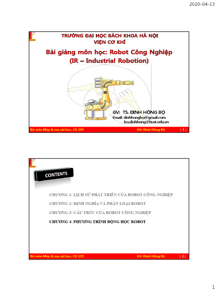 Industrial Robot - Chapter 4 | PDF