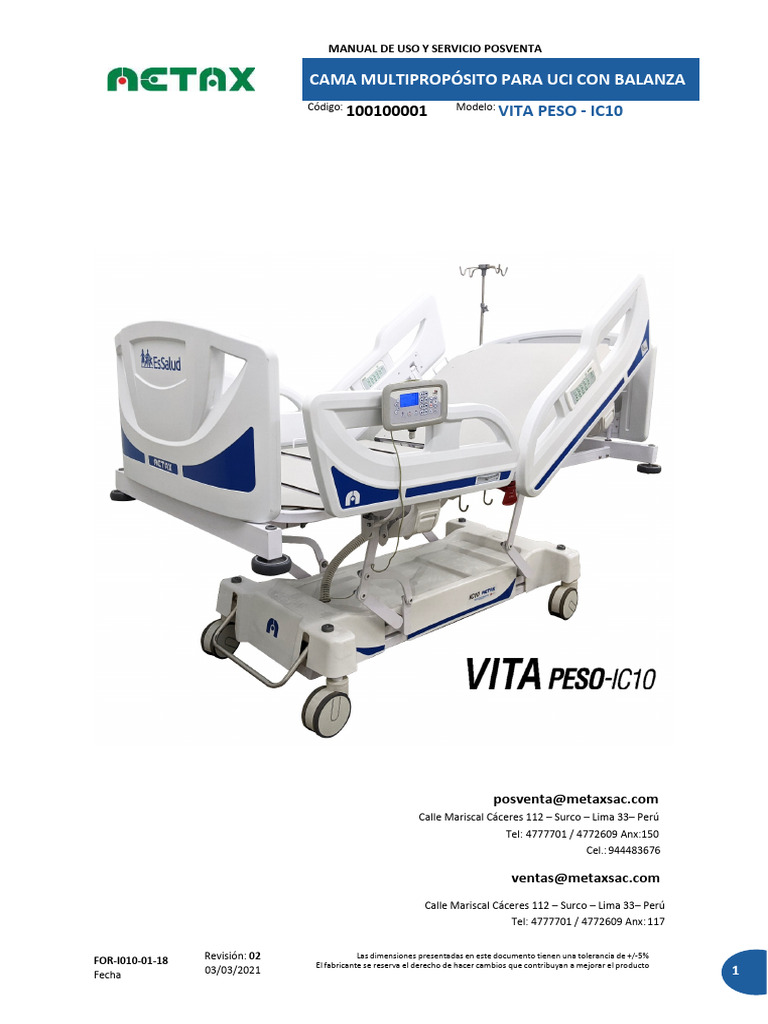 Metax MO - IC10 - 100100001 | PDF | Materiales