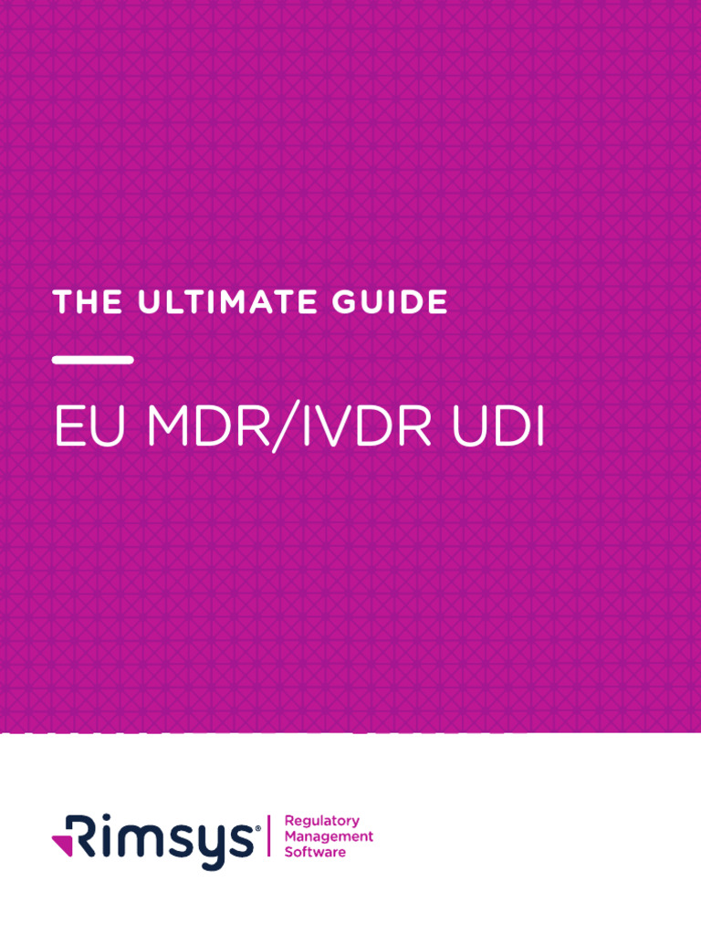 EU MDR/IVDR UDI Implementation Guide | PDF