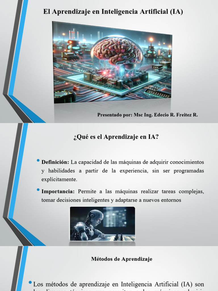 El Aprendizaje en Inteligencia Artificial (IA) | PDF | Inteligencia ...