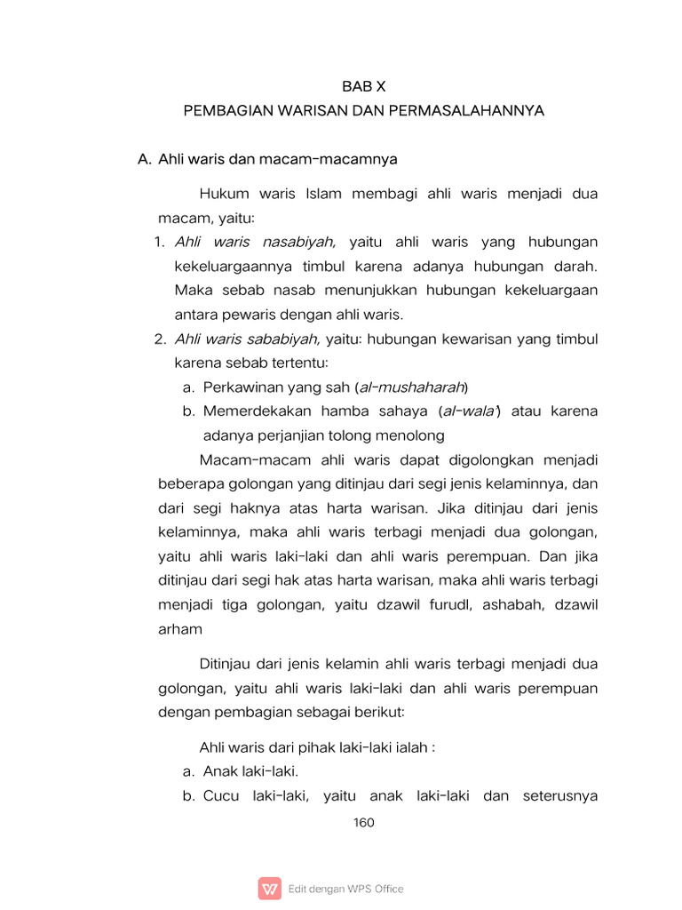 Bab 10 Pembagian Warisan Fiks | PDF