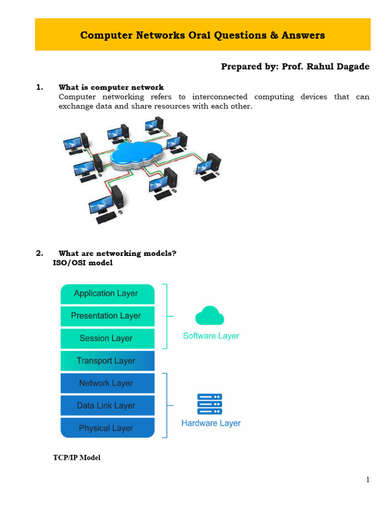 CN Oral Questions With Answers | PDF | Computer Network | Domain Name System
