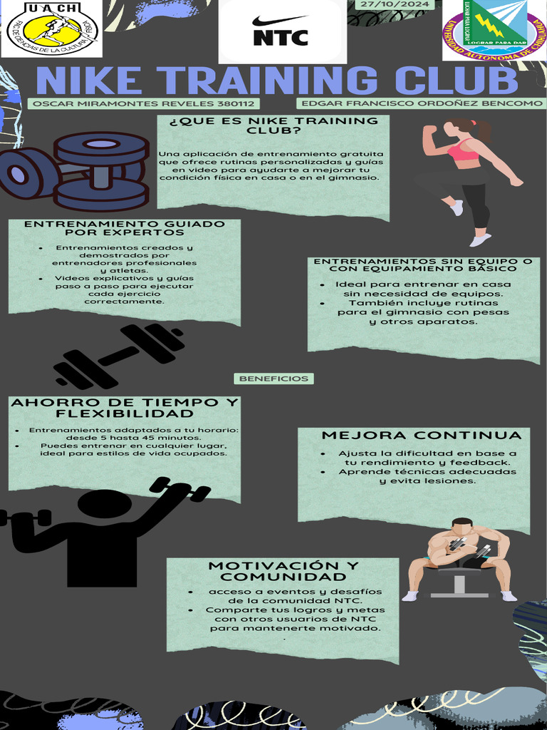 Nike Training Club: Entrena Gratis en Casa | PDF