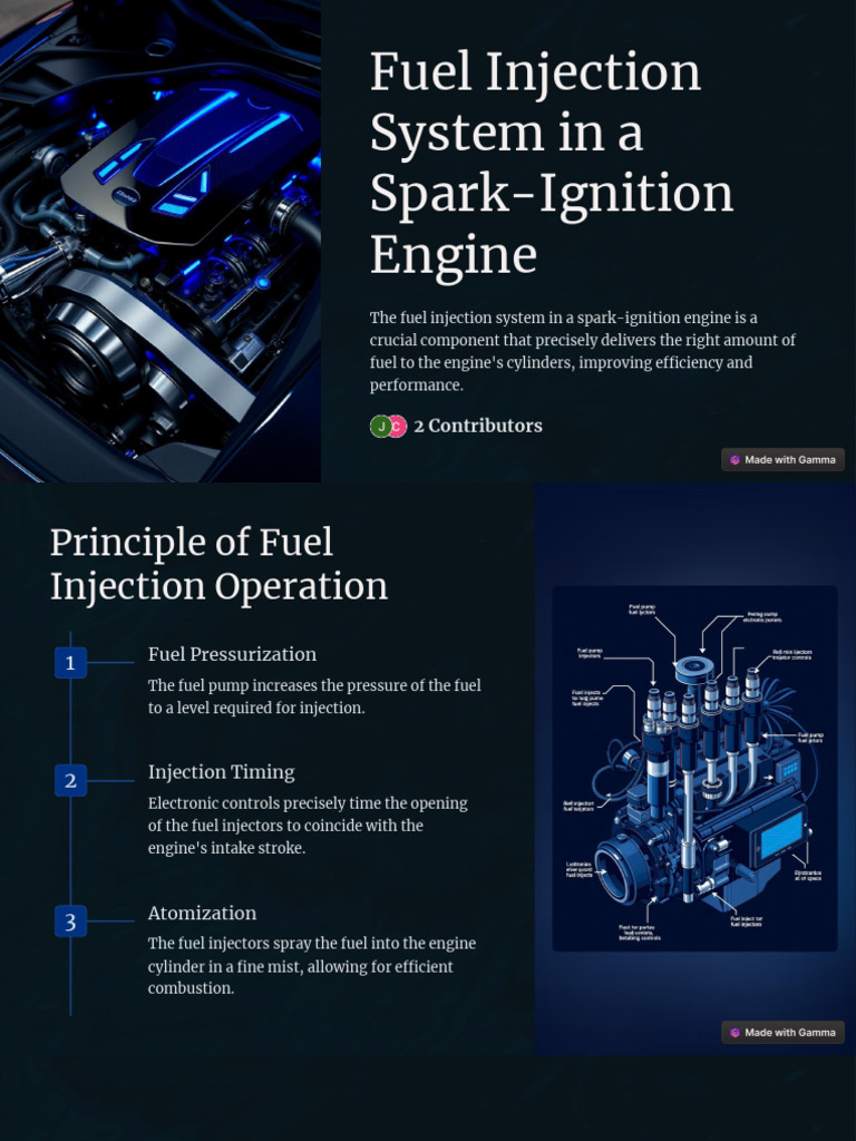 Fuel Injection System in a Spark Ignition Engine | PDF | Internal Combustion Engine | Fuel Injection