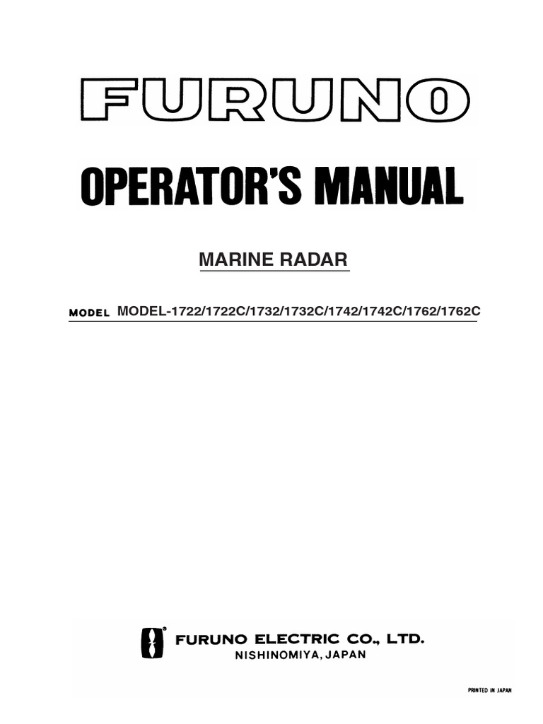 Marine Radar: MODEL-1722/1722C/1732/1732C/1742/1742C/1762/1762C | PDF ...