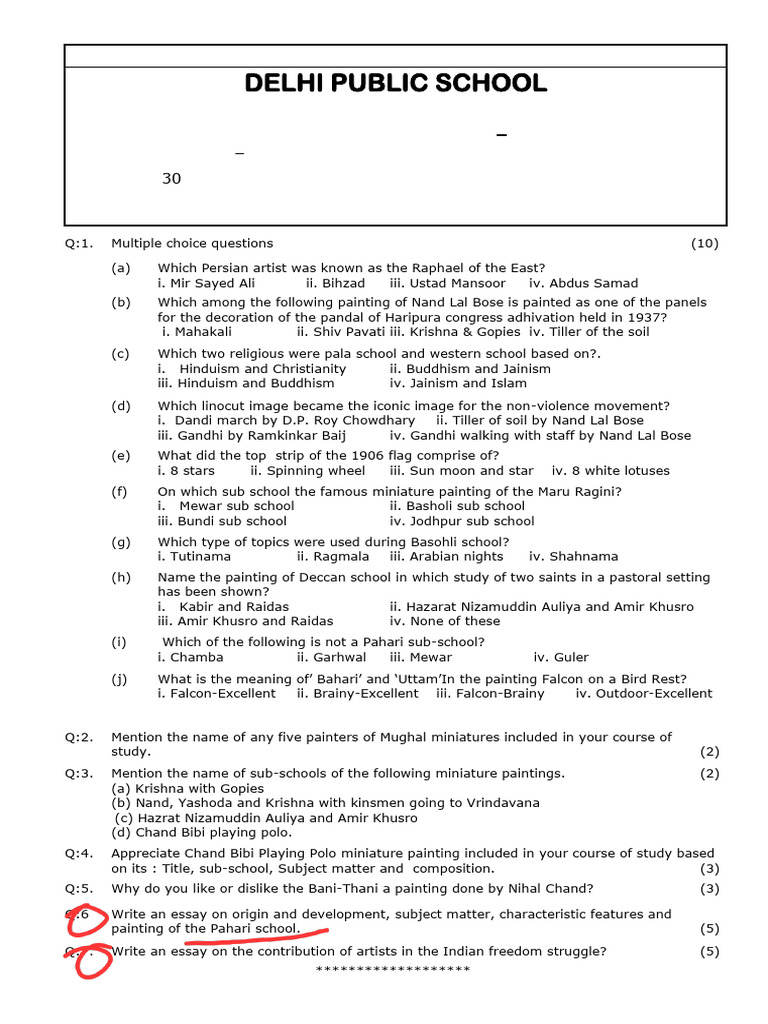SamplePaper XII 12 Graphics Set B 133675031424139069 | PDF | Social ...