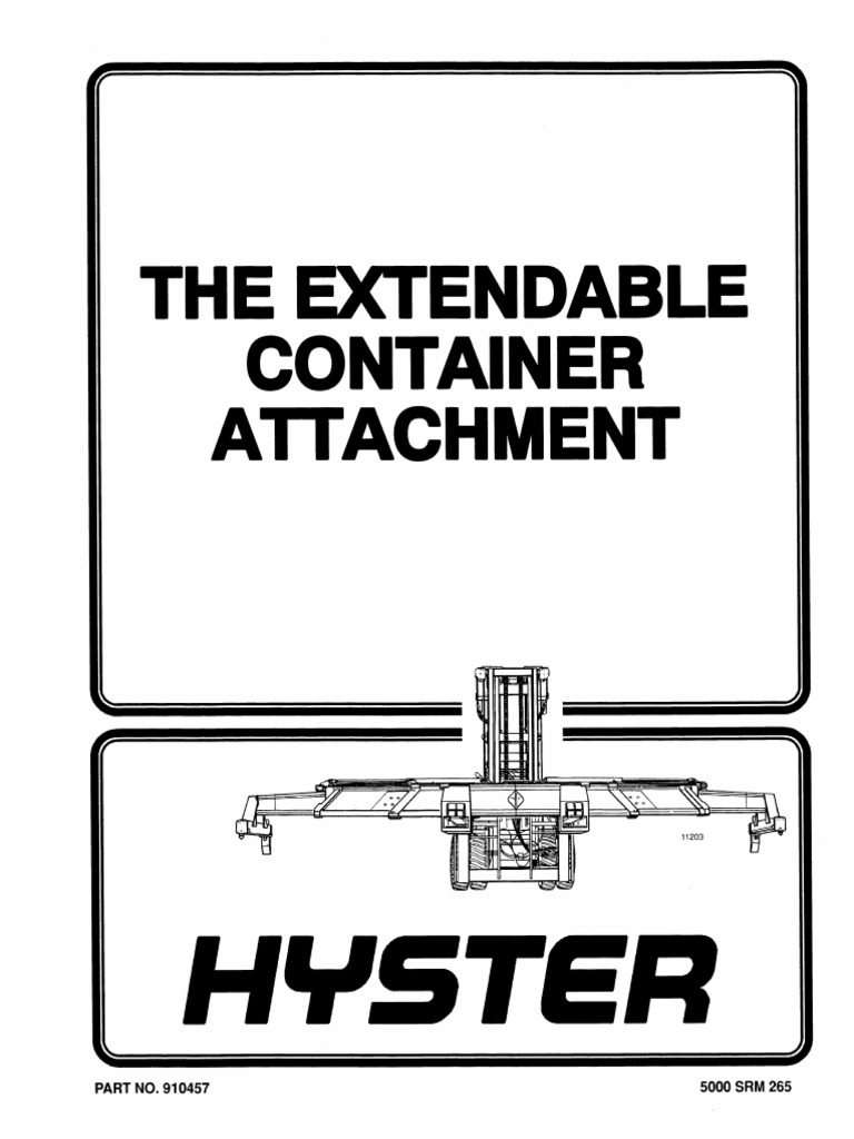 EXTENDABLE - CONTAINER - ATTACHMENT 11 97 srm0265 | PDF | Valve | Piston