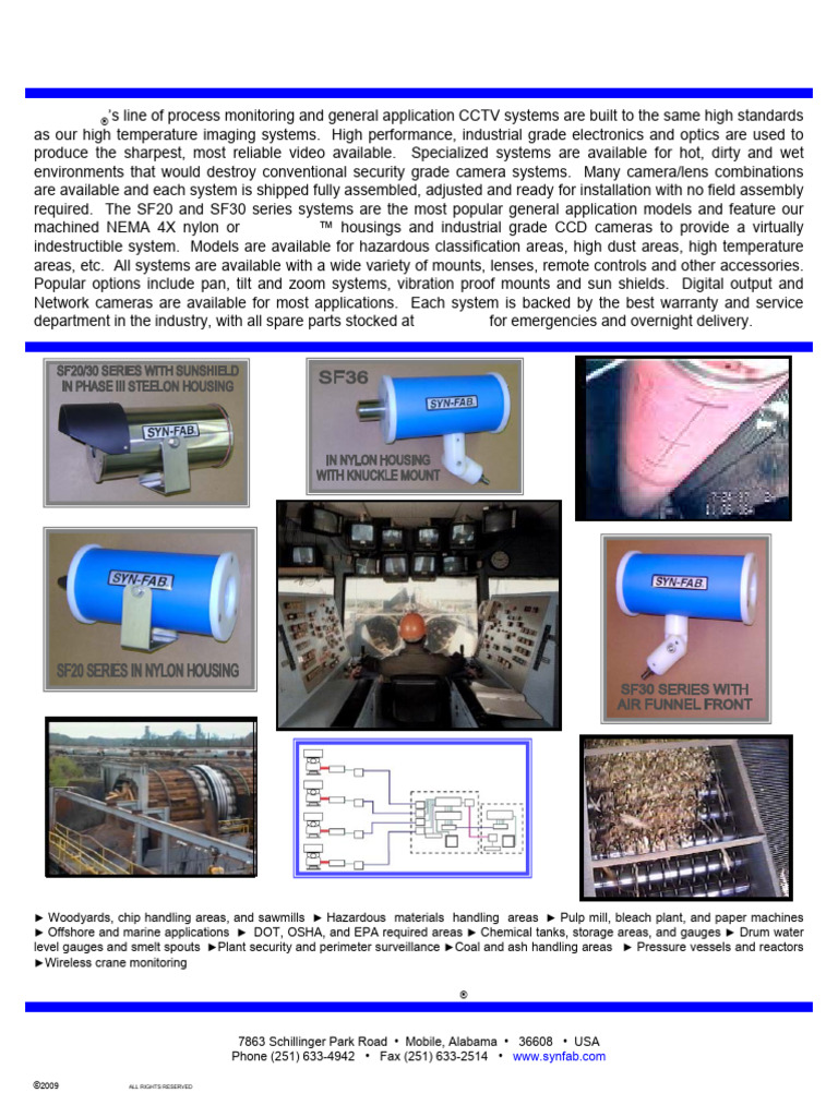 Industrial Camera Systems SF20C | PDF