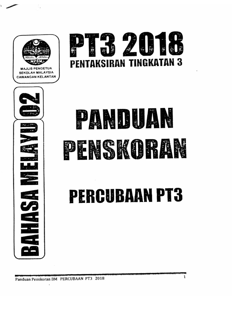 SKEMA BM Pt3 Trial Kelantan | PDF