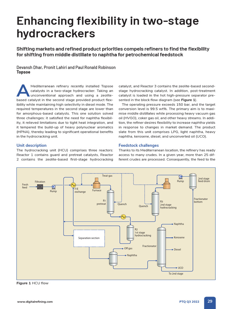 Enhancing Hydrocracker Flexibility | PDF | Cracking (Chemistry ...