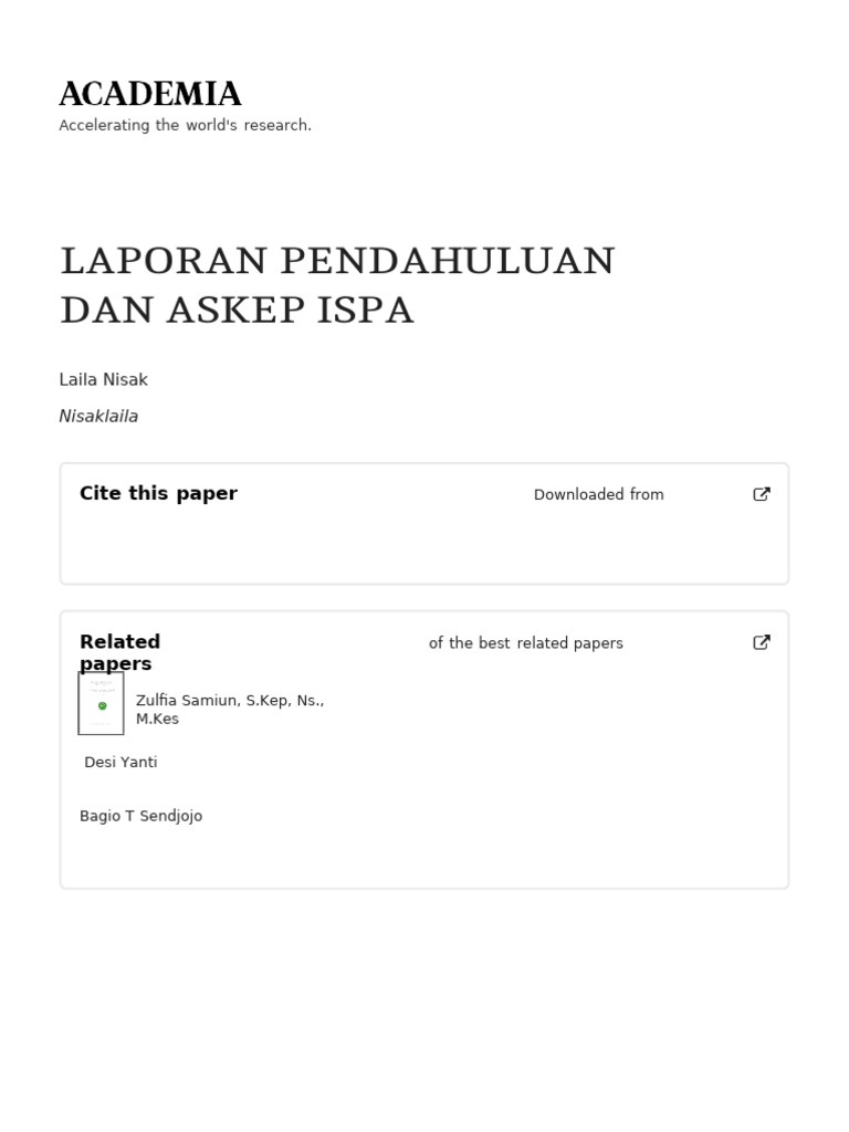 Laporan Pendahuluan Dan Askep Ispa | PDF | Sains & Matematika