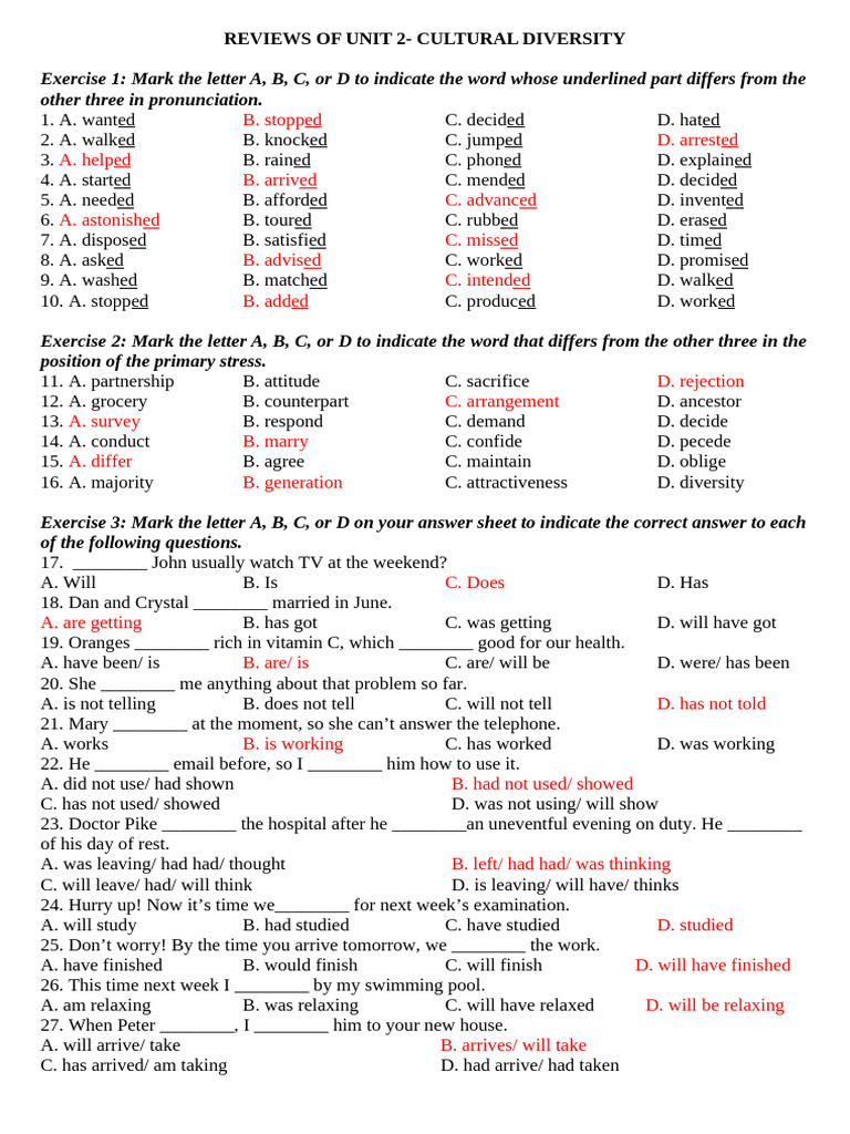 REVIEW OF UNIT 2 | PDF | Marriage