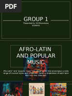 Afro Latin and Popular Music | PDF | Popular Music | Blues
