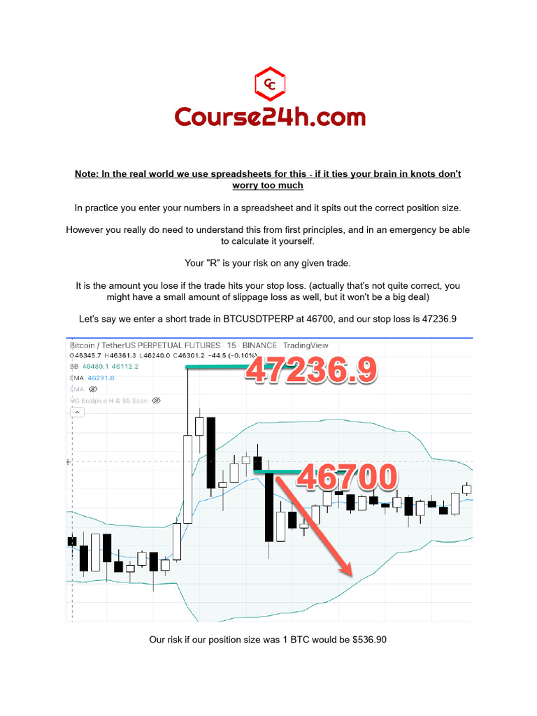 Calculating Trade Position Size | PDF