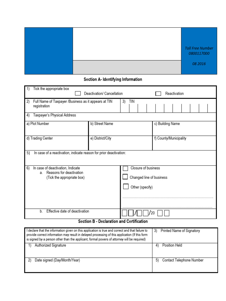 Form DT 1018 Tax Agent Deactivation or Reactivation | PDF
