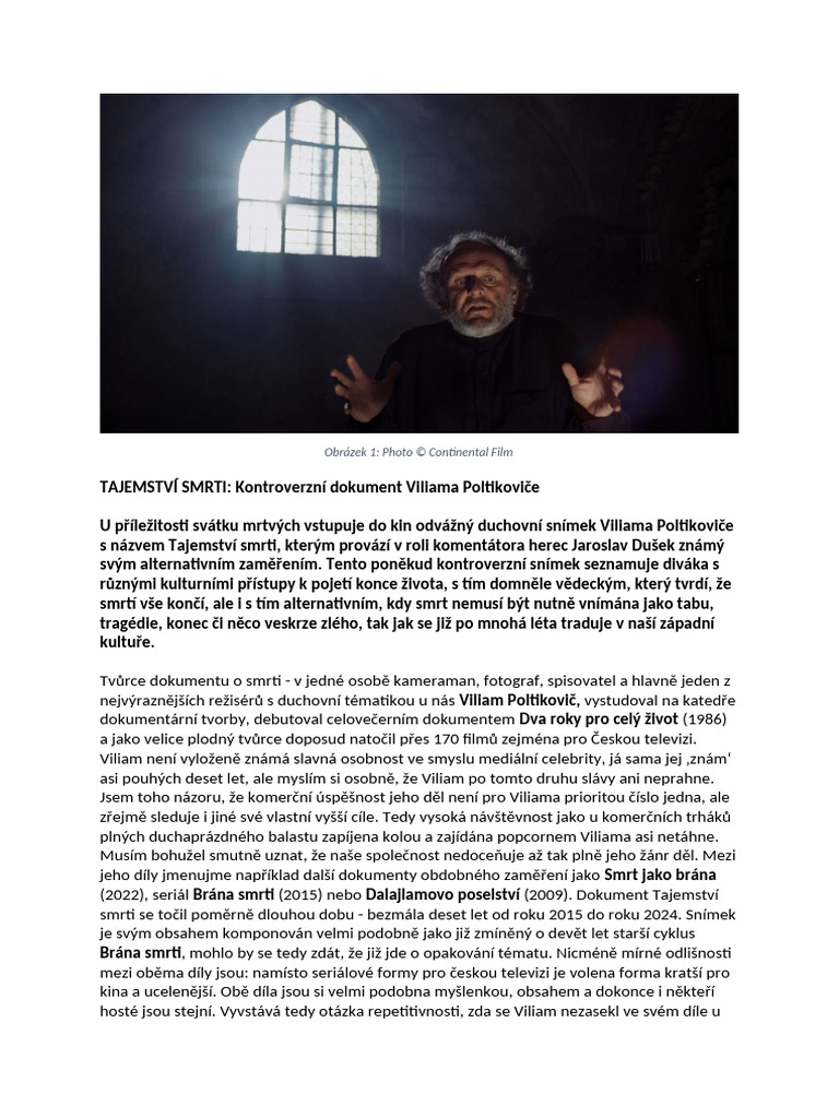 RECENZE - Tajemství Smrti | PDF