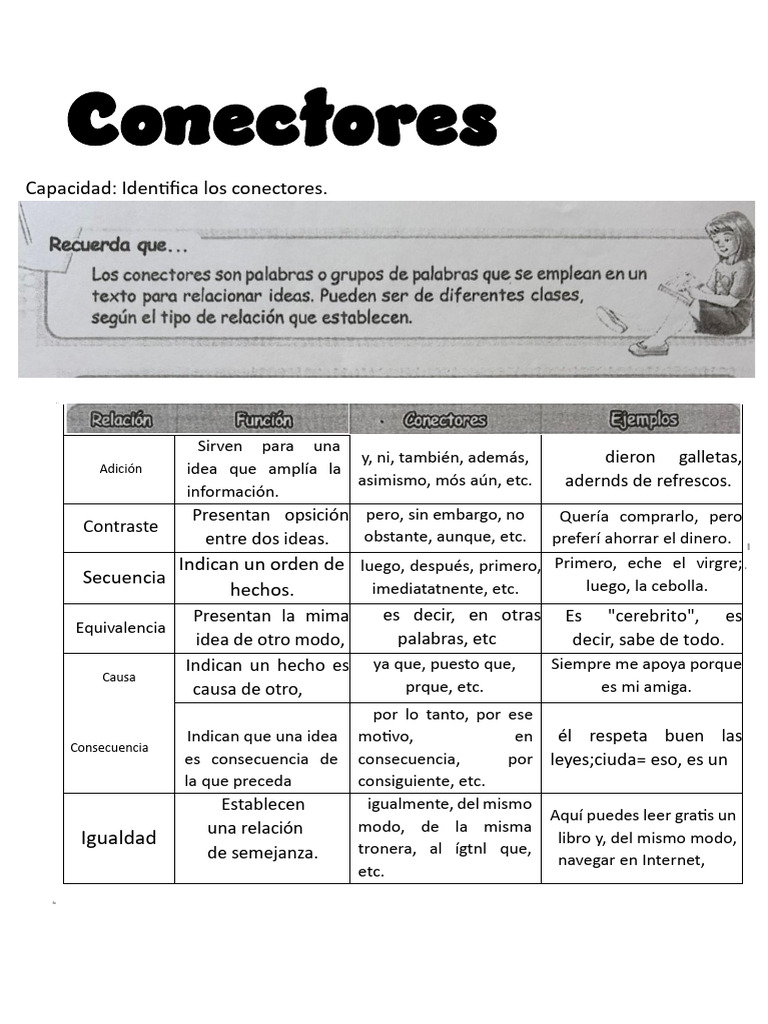 Conectores 1 Bach | PDF | Filosofía