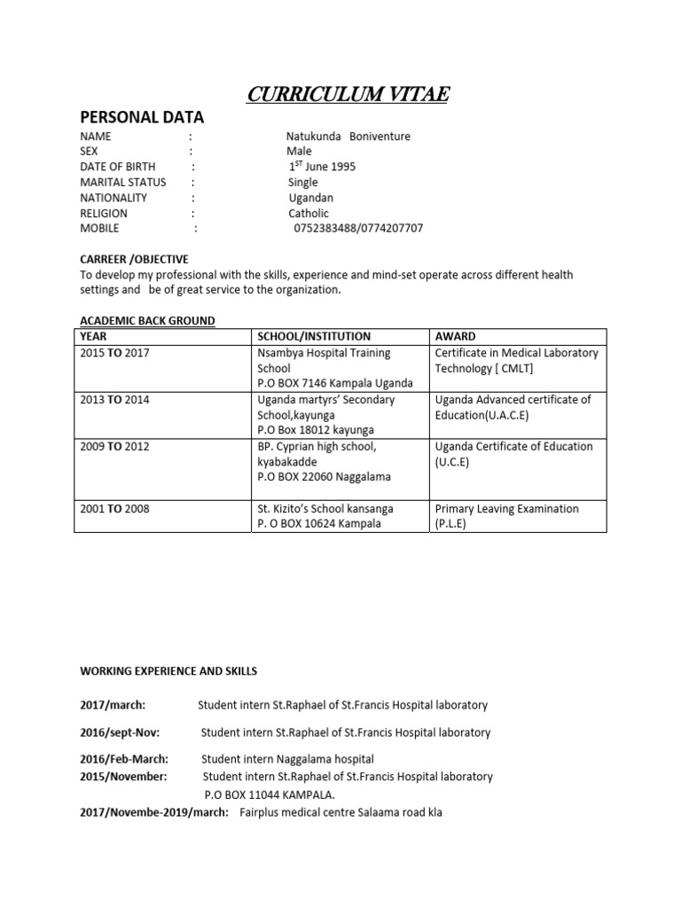 Natukunda Boniventure | PDF | Uganda