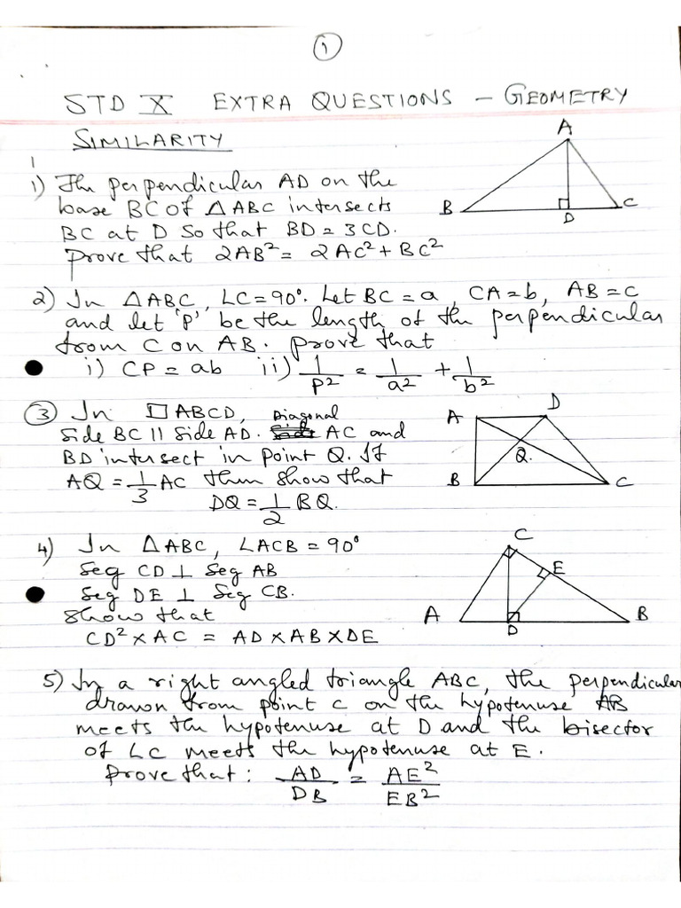 STD X Extra Sums Geometry | PDF