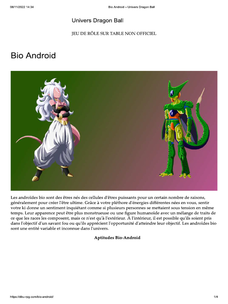 16 - Bio Android - Univers Dragon Ball | PDF | Computers
