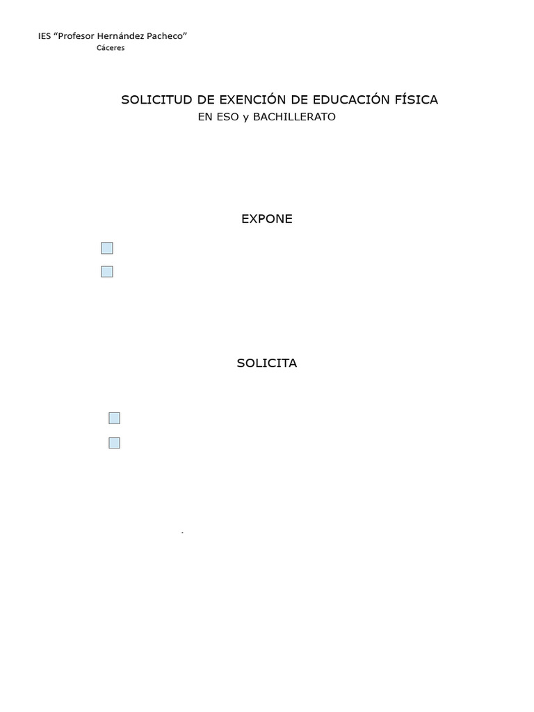 Exenci N Ed. F Sica ESO y Bach 2021-22 | PDF
