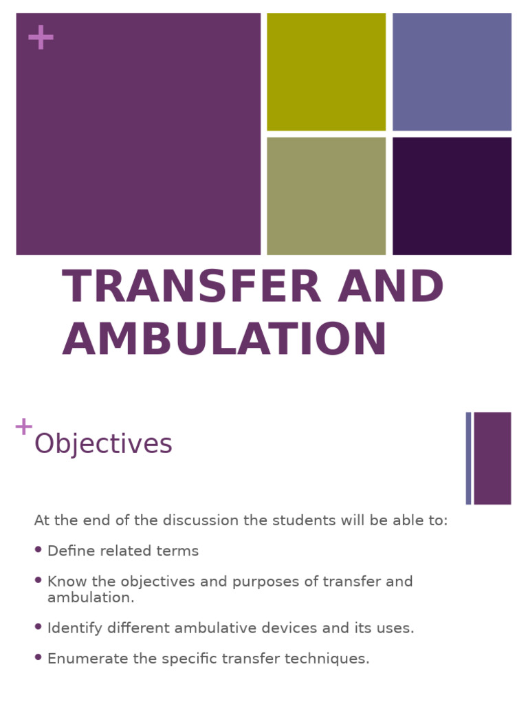 Transfer and Ambulation 2 | PDF
