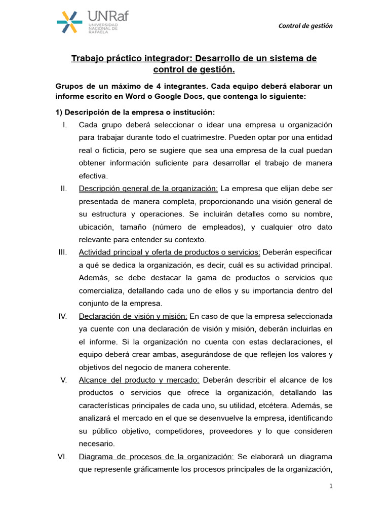 TP Grupal Integrador - 2024 | PDF | Business