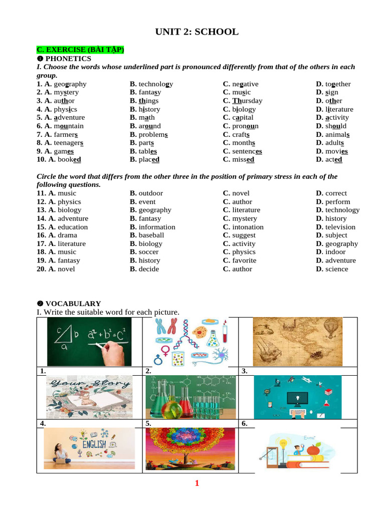 Bài Tập i Learn Smart World Lớp 6 Unit 2.Ilsmw6..Vql.2021.Hs | PDF ...