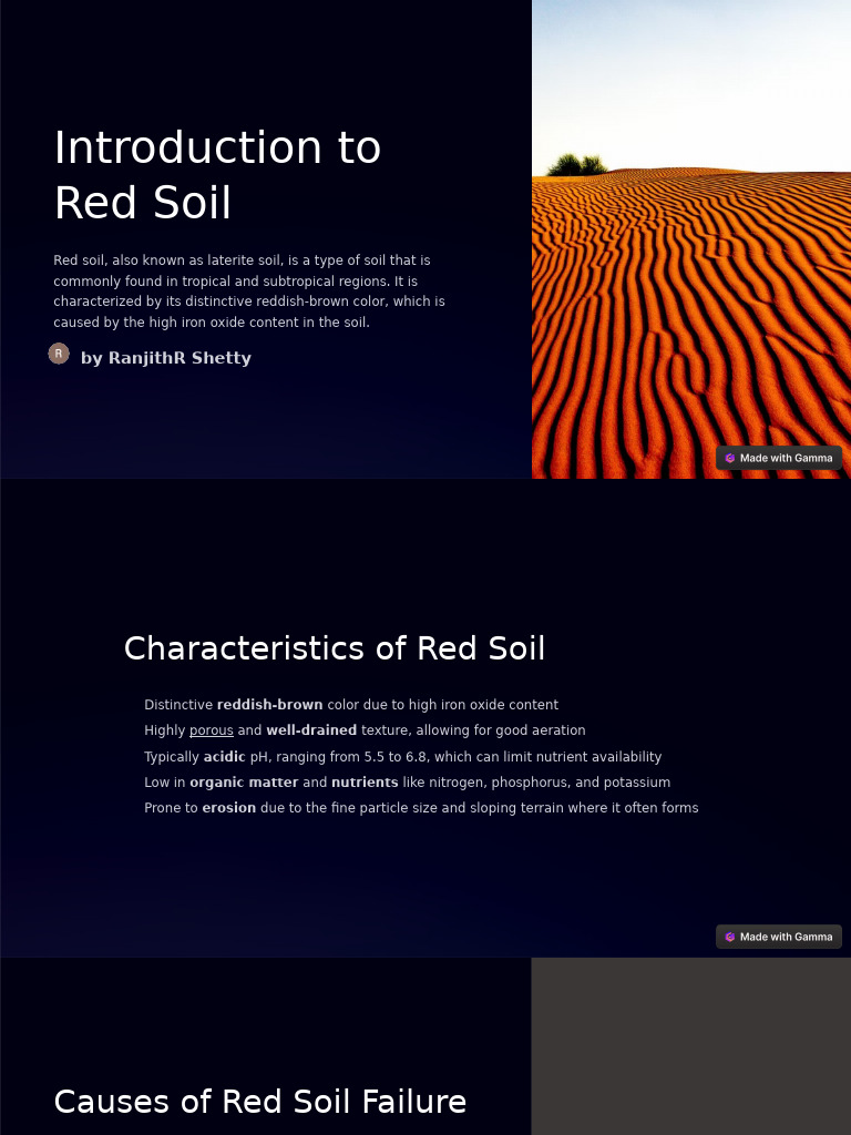 Overview of Red Soil Characteristics | PDF | Soil | Agriculture