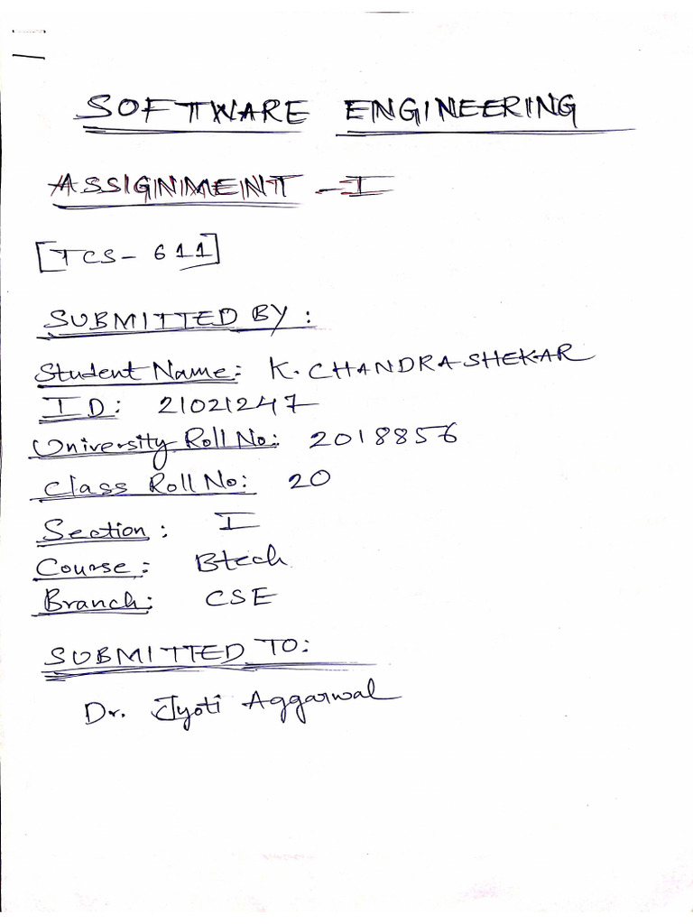 Software Engineer Assignment | PDF