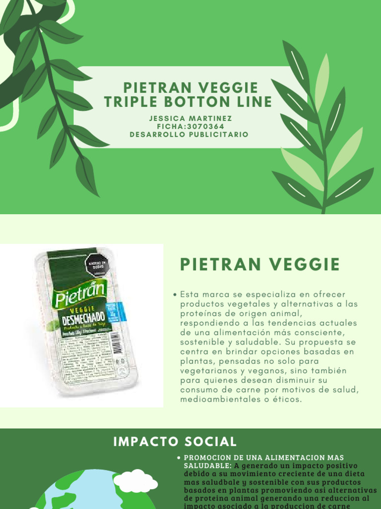 Triple Botton Line | PDF | Alimentos | Vegetarianismo