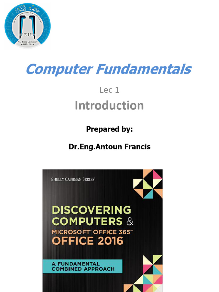 Computer Fundementals - Lec1 | PDF