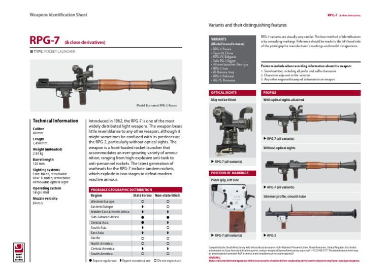 SAS Weapons Rocket Launchers RPG7 | PDF | Projectile Weapons | Ballistics