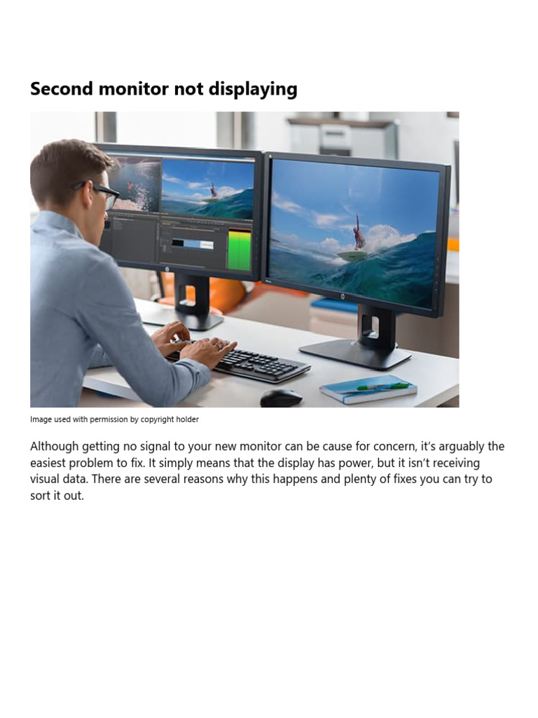 The Most Common Multi-Monitor Problems and How To Fix Them | PDF ...